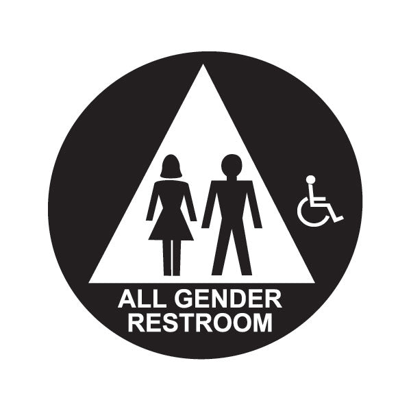 GENDER NEUTRAL RESTROOM DOOR SIGN| STG Signs & Graphics