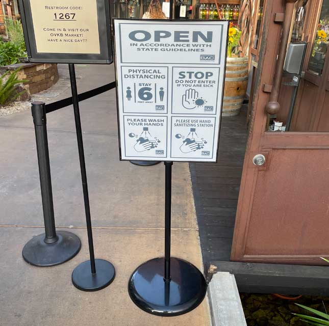 Valet Style Sign Stand With Weighted Base.| STG Signs & Graphics